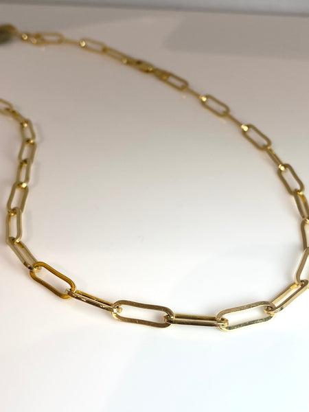 SOLID 9CT GOLD PAPER CHAIN 20'' – 50 Henley St Diamond and Watch ...
