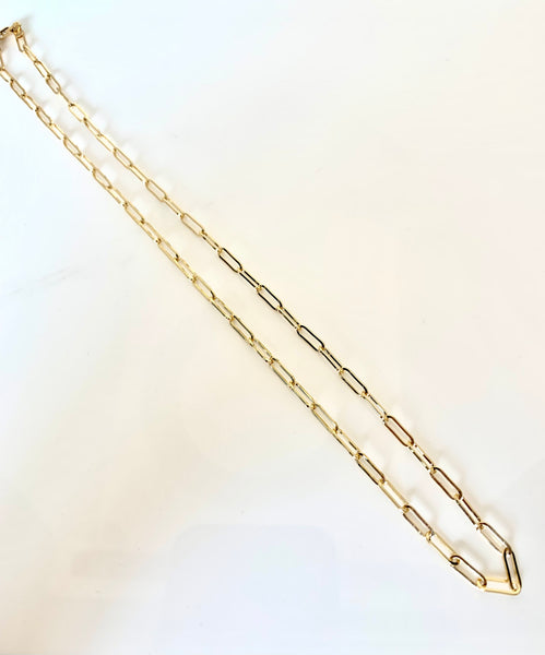 SOLID 9CT GOLD PAPER CHAIN 18" – 50 Henley St Diamond and Watch ...